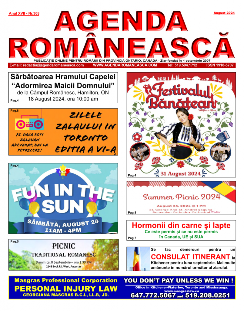 Numarul 308 – August 2024 – Agenda Romaneasca